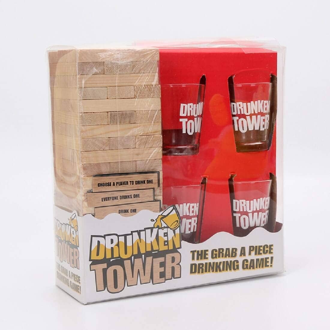Drunken Tower Jenga Game With Shot Glasses – SmokeMart