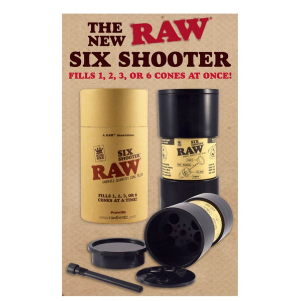 RAW Six Shooter - King Size Cone Filler – SmokeMart